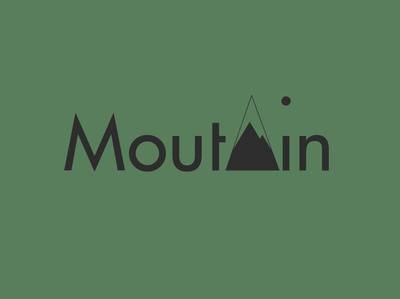 Mountain Typography by nikiprojek on Dribbble