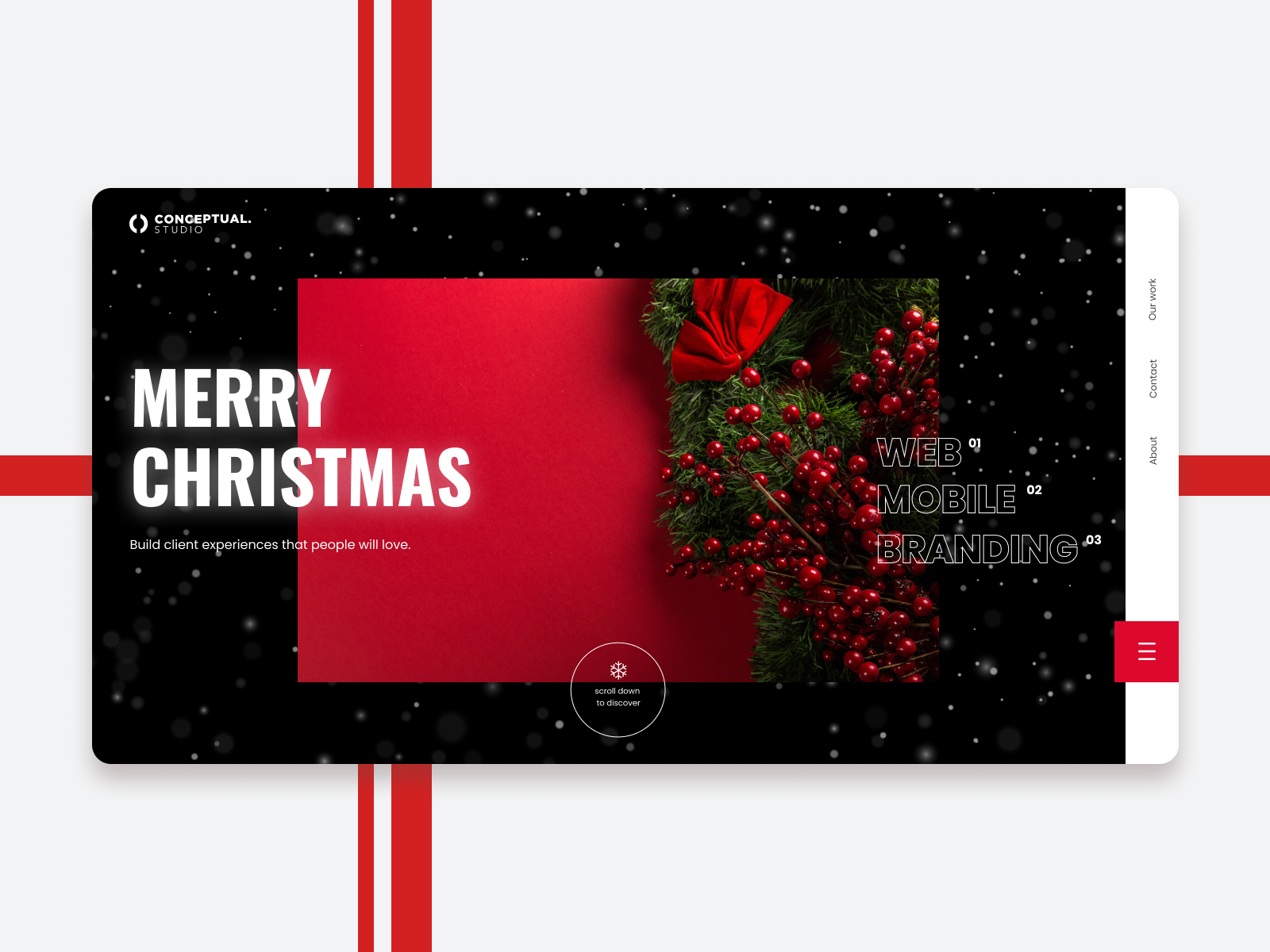 Merry Christmas by nikiprojek for Conceptual. on Dribbble