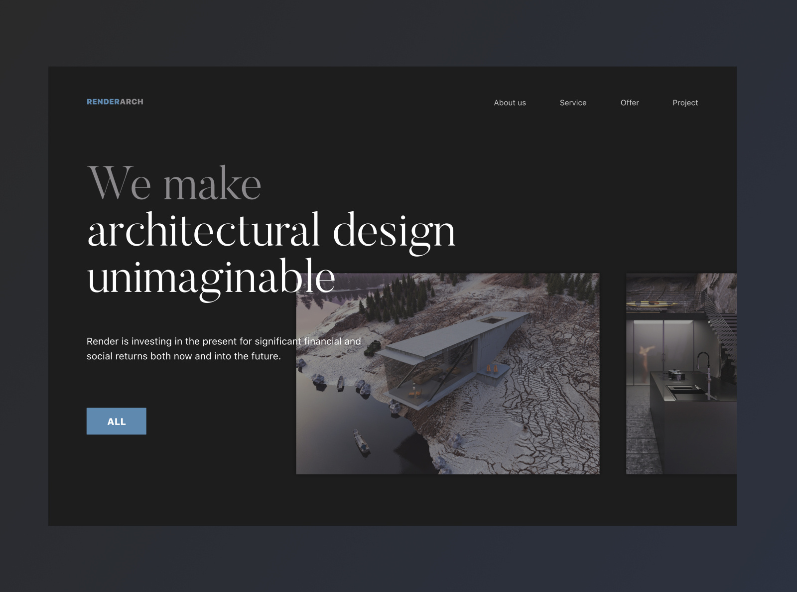 UI concept / RenderArch by Araz Mammadli on Dribbble