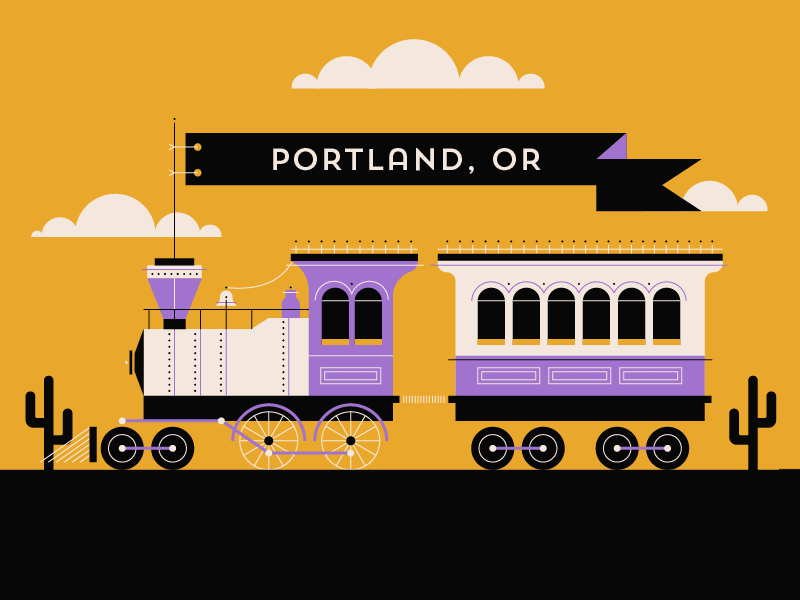 Cross Country Train Adventure by Alaina Johnson on Dribbble