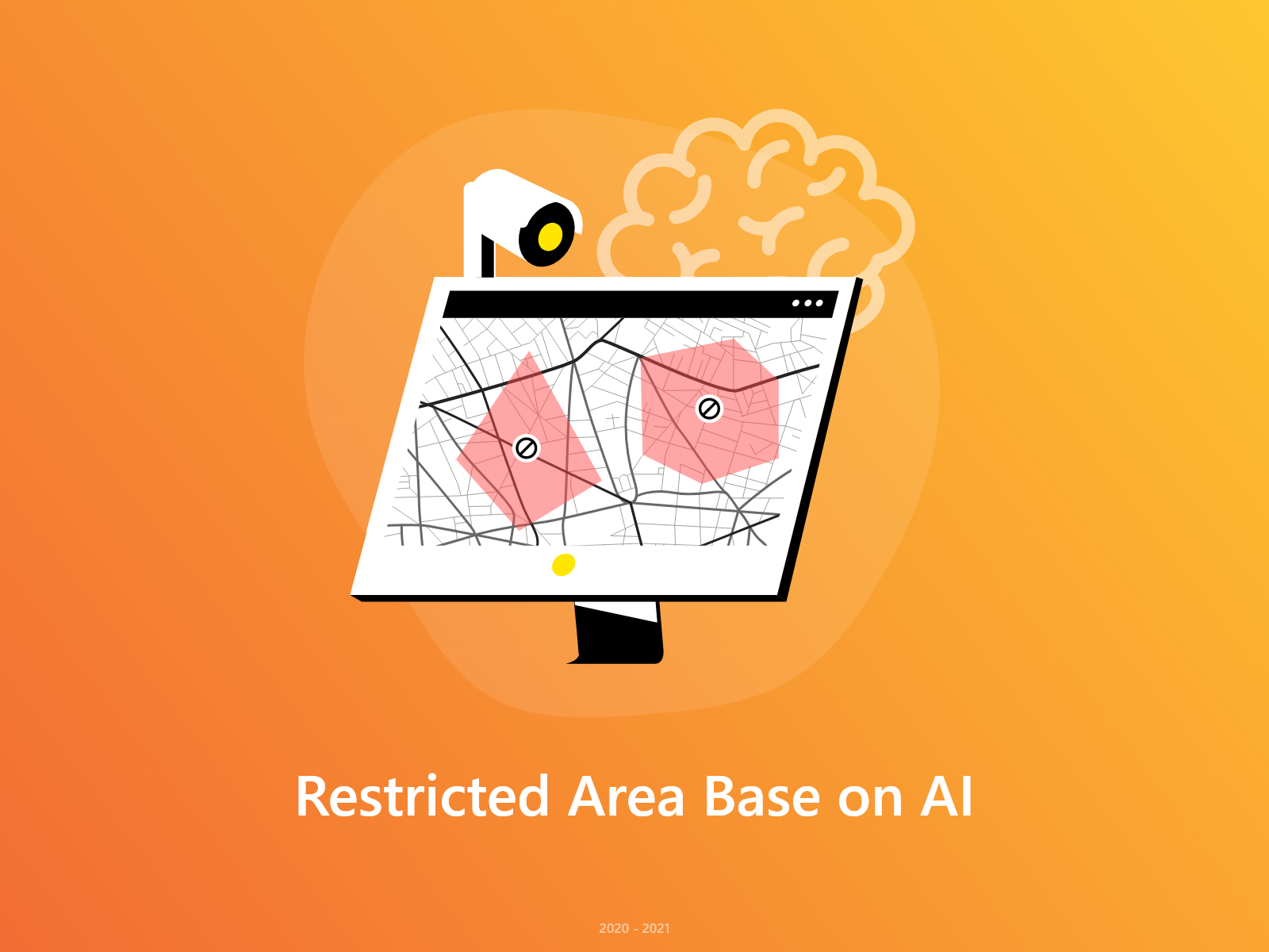 Restricted Area Illustration Concept by Amirhossein Douzandeh on Dribbble