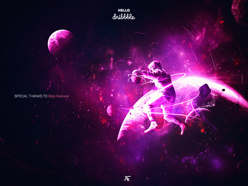 Hello Dribbble by Ahmad Aljazzar on Dribbble