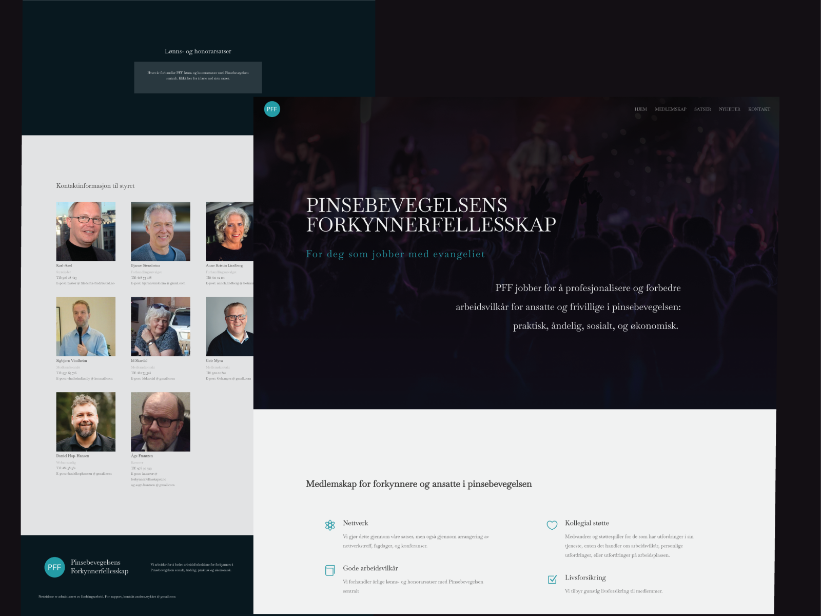 PFF Brochure website by Andrea Stykket on Dribbble