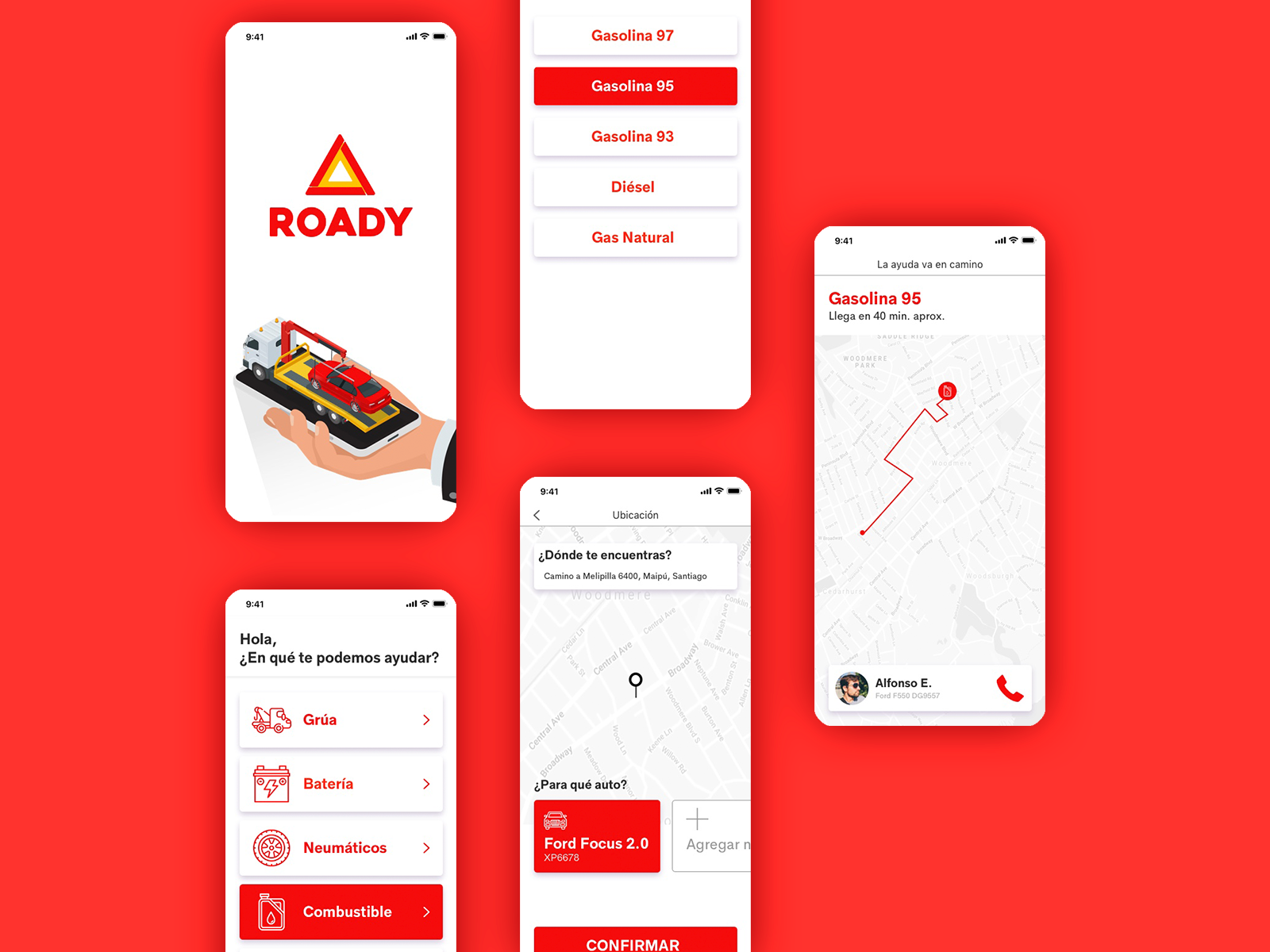 Roady - Problems with your car? by Rodrigo Burgos on Dribbble