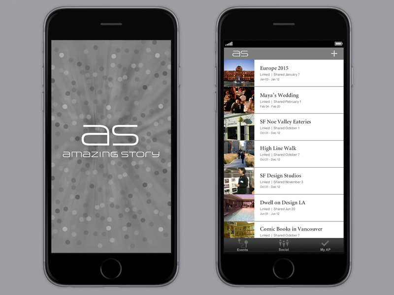 Amazing Story app UI by Stephen Schmidt on Dribbble