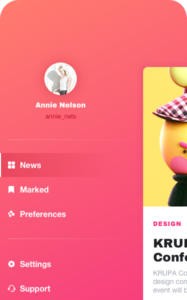 News App UI. Preferences selection screen by Kate on Dribbble