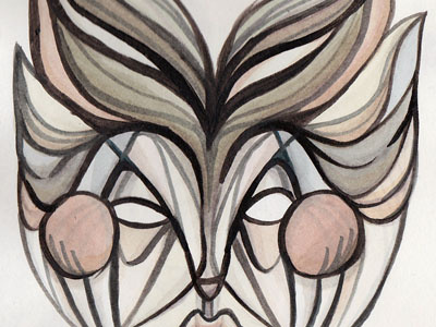 Mask watercolor by Catherine Slaymaker on Dribbble