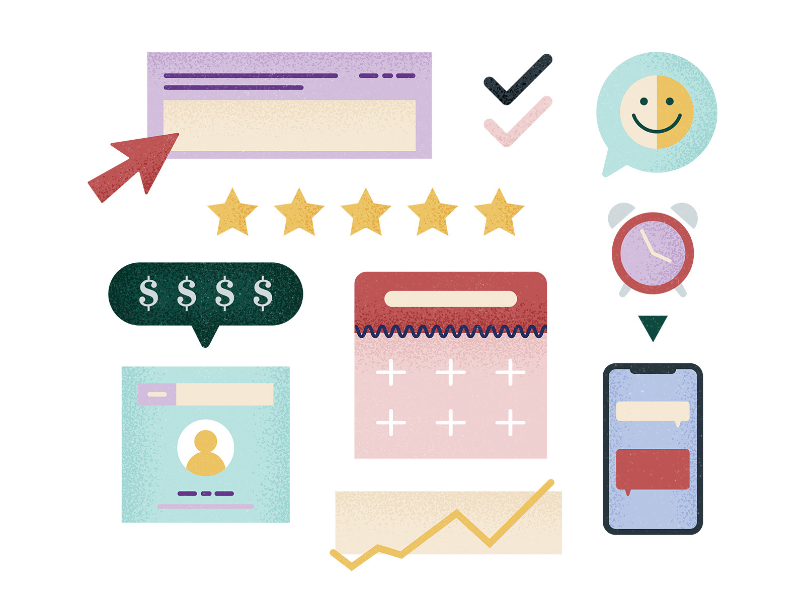 Weave Communications Illo by Hilary Onyon on Dribbble