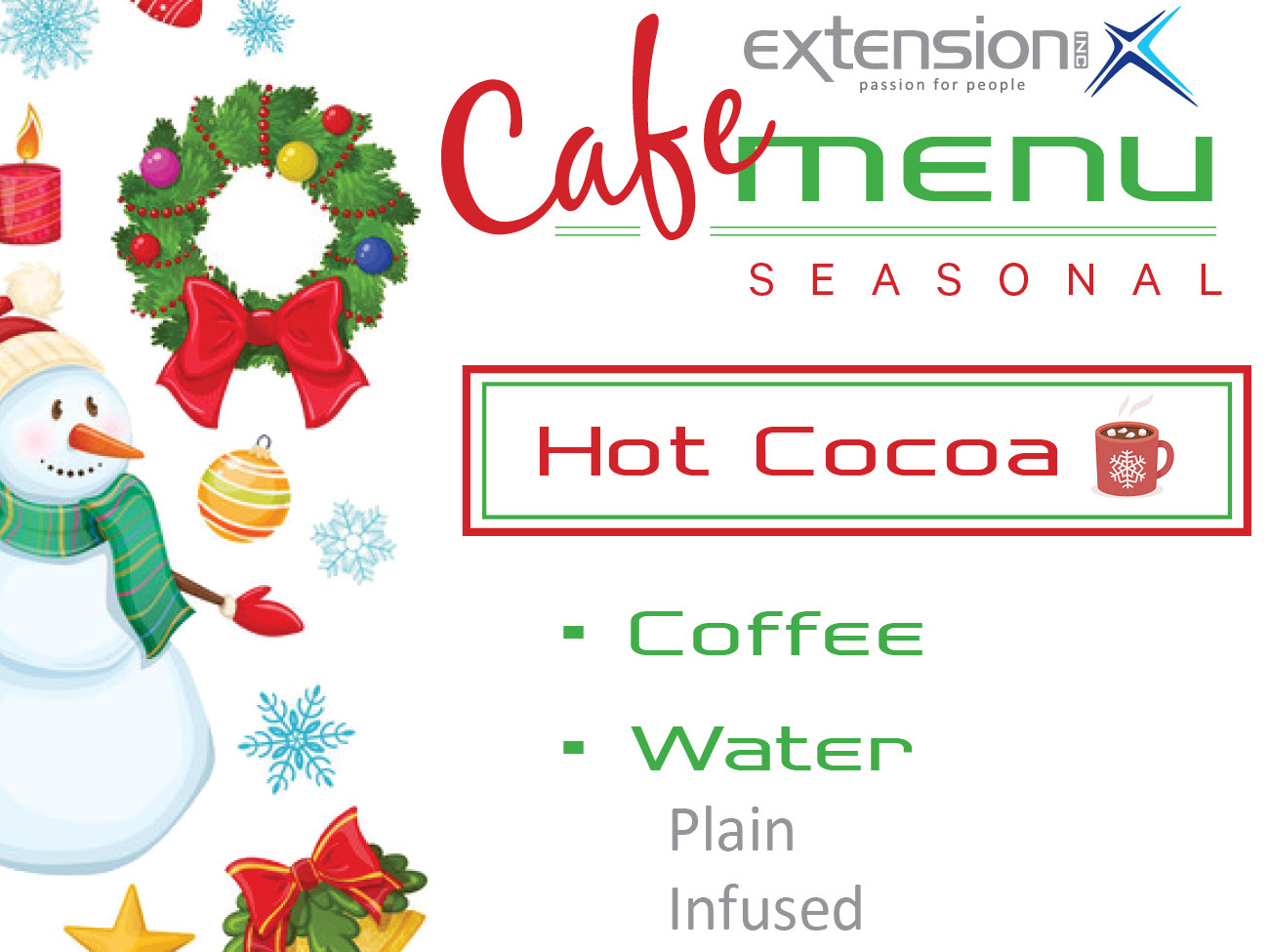 Holiday Cafe Menu by Mallory Stoltz on Dribbble