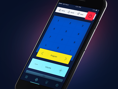 SmartTV Remote Control App Concept by Vitan Boranov for HeyTACK on Dribbble