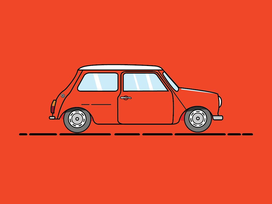 Mini Cooper by Hutch Ferebee on Dribbble