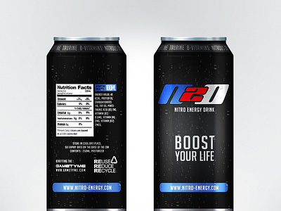 N20: Nitro Energy Drink (Alt 3) by Joey Burzynski on Dribbble