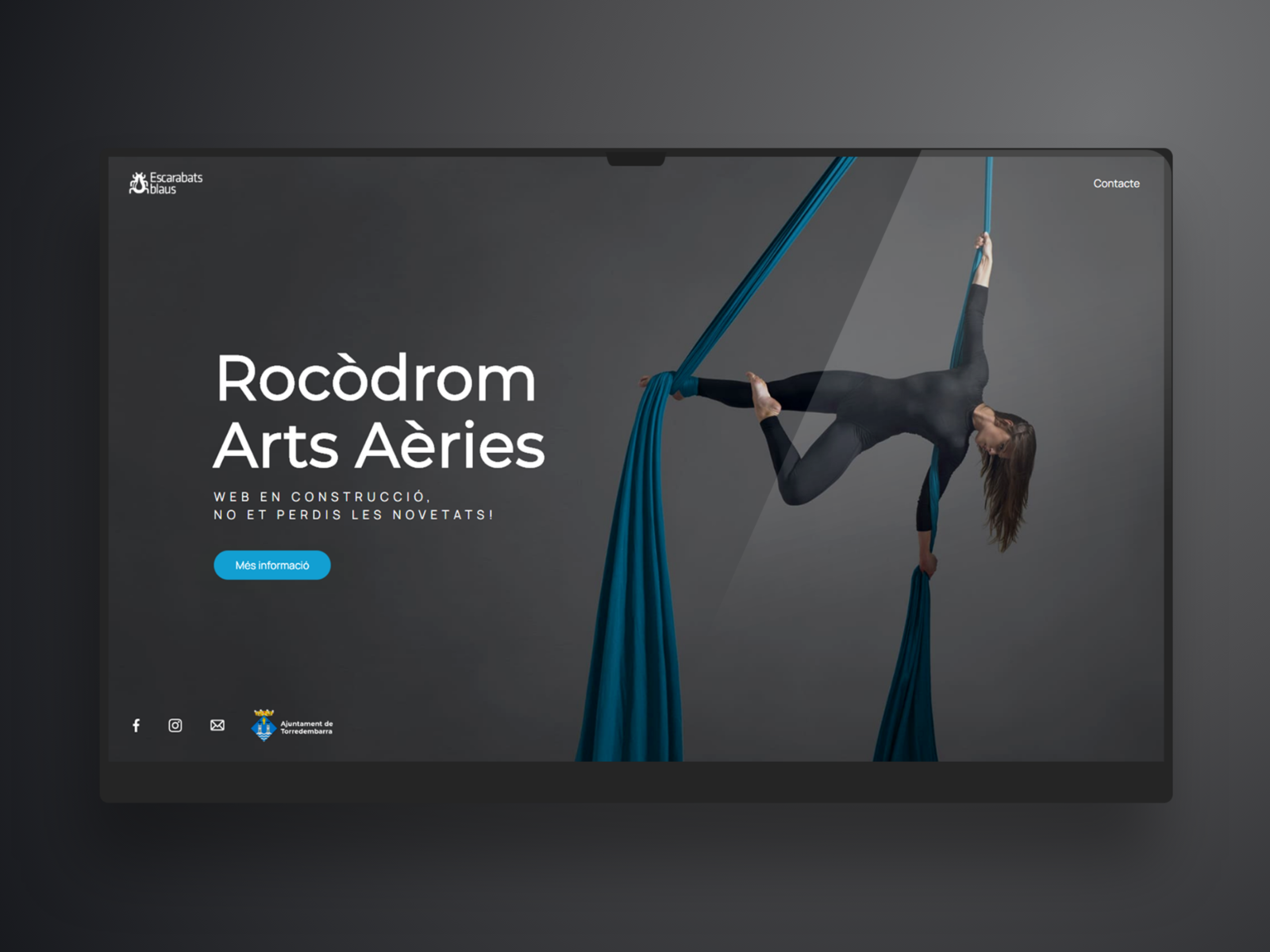 Aerial arts Website Under Construction by Laura González on Dribbble