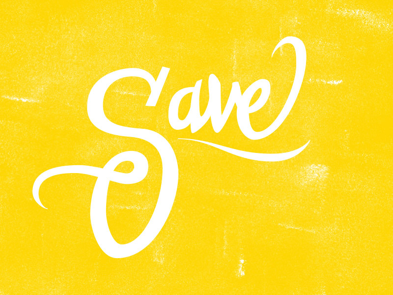 Save Lettering by Arnaldo Jimenez (A.J.) on Dribbble