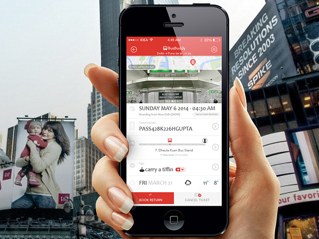 Bus Route Planner App by Himanshu Gupta on Dribbble