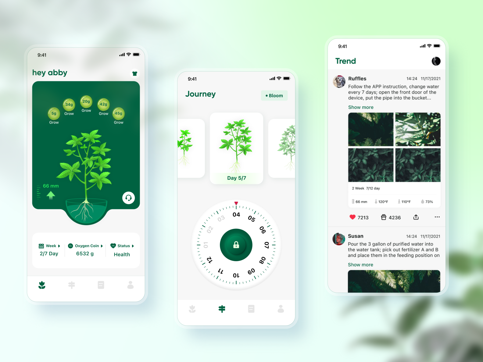 Smart Planting App - hey abby by PinnaChan on Dribbble