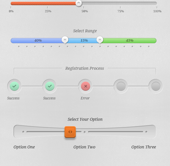 UI Sliders by Ashish Thakkar on Dribbble