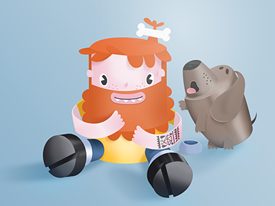 Cute character by Miloš Grkinić on Dribbble