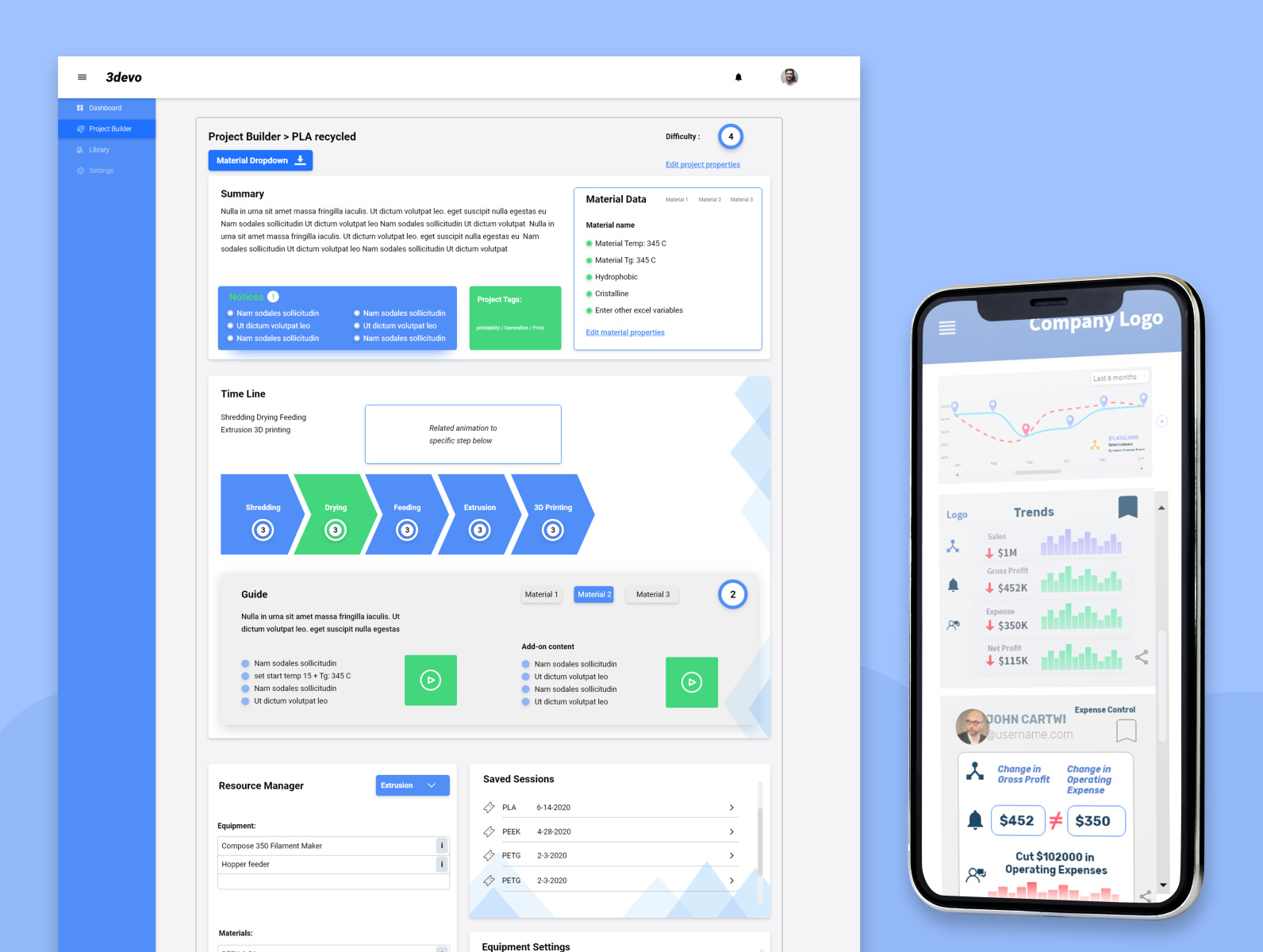 3Devo Project Builder Dashboard Design by kawsar hossain on Dribbble