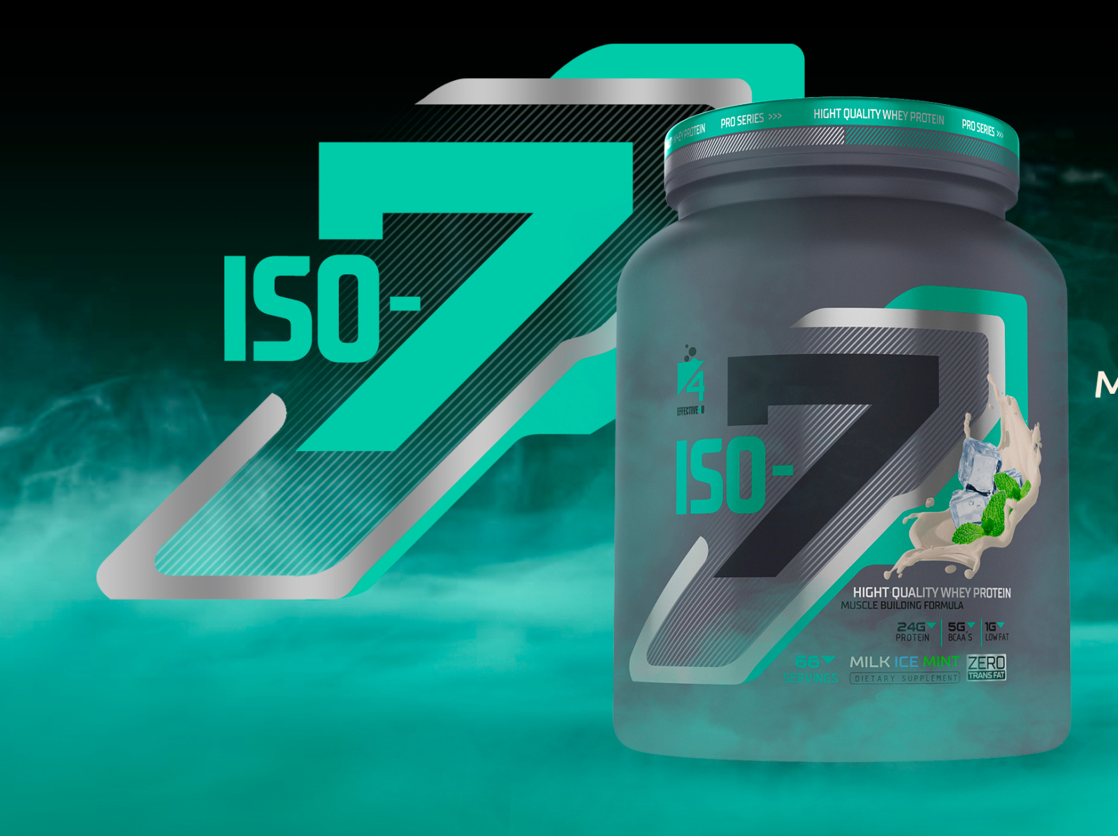 ISO 7 WHEY PROTEIN by Arquimedia Studios on Dribbble