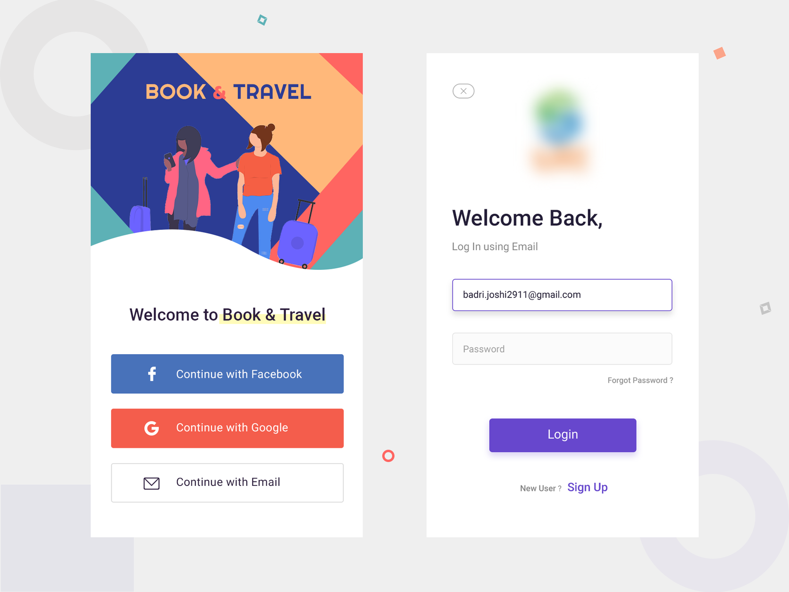 Book & Travel by Badri Joshi😎 on Dribbble