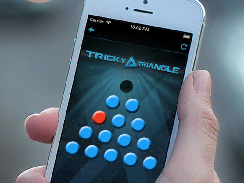 Tricky Triangle iPhone Game by Chad Fullerton on Dribbble