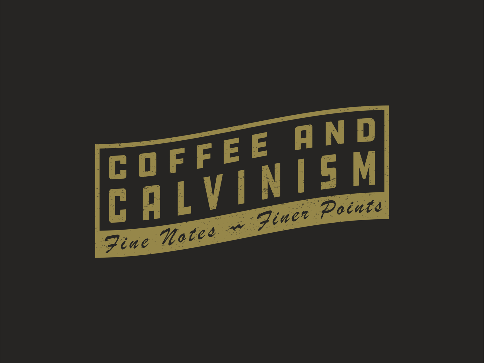 Logo for Coffee and Calvinism by Jason Bowyer on Dribbble