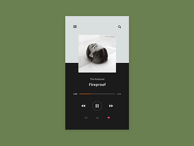 Music Player by Thomas Engebrand on Dribbble