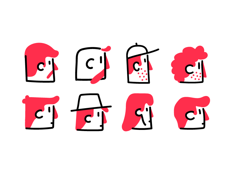 Character Types #1 by bizonkraft© on Dribbble