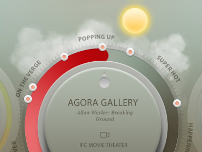 Heatmap interactive widget by Thomas Moeller on Dribbble