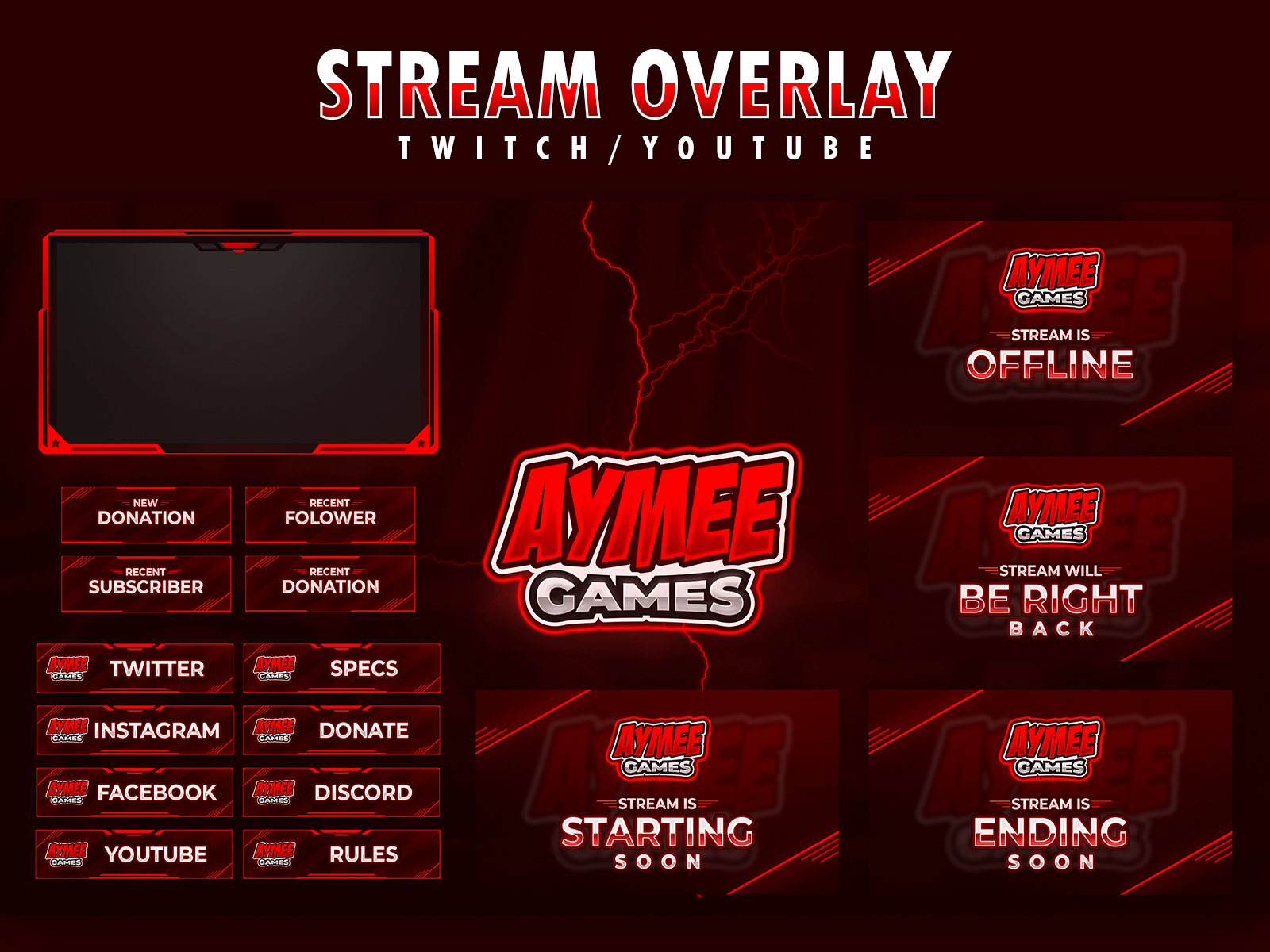 Stream Overlay Design by Ammad khan on Dribbble