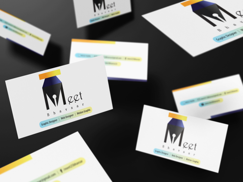 Business Cards by Meet Bhavsar on Dribbble