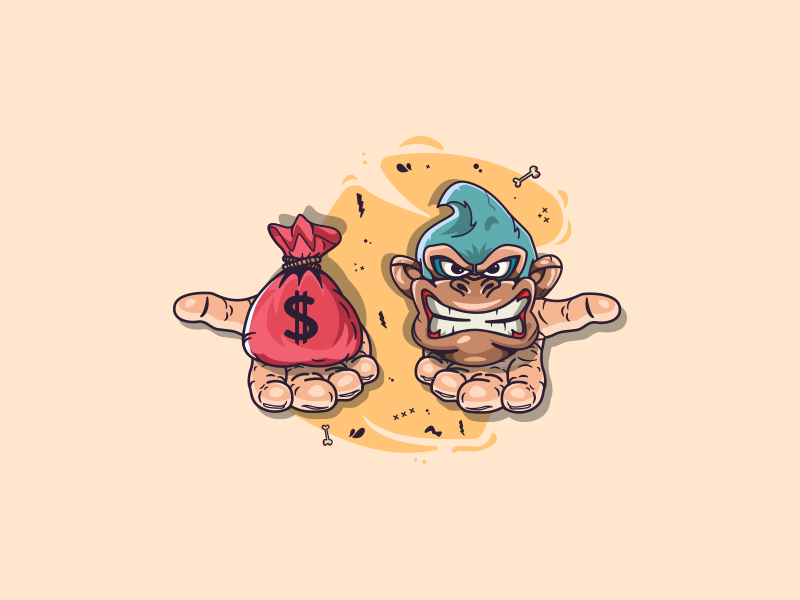 Money or, Donkey Kong? :D by Mahamud Hassan on Dribbble