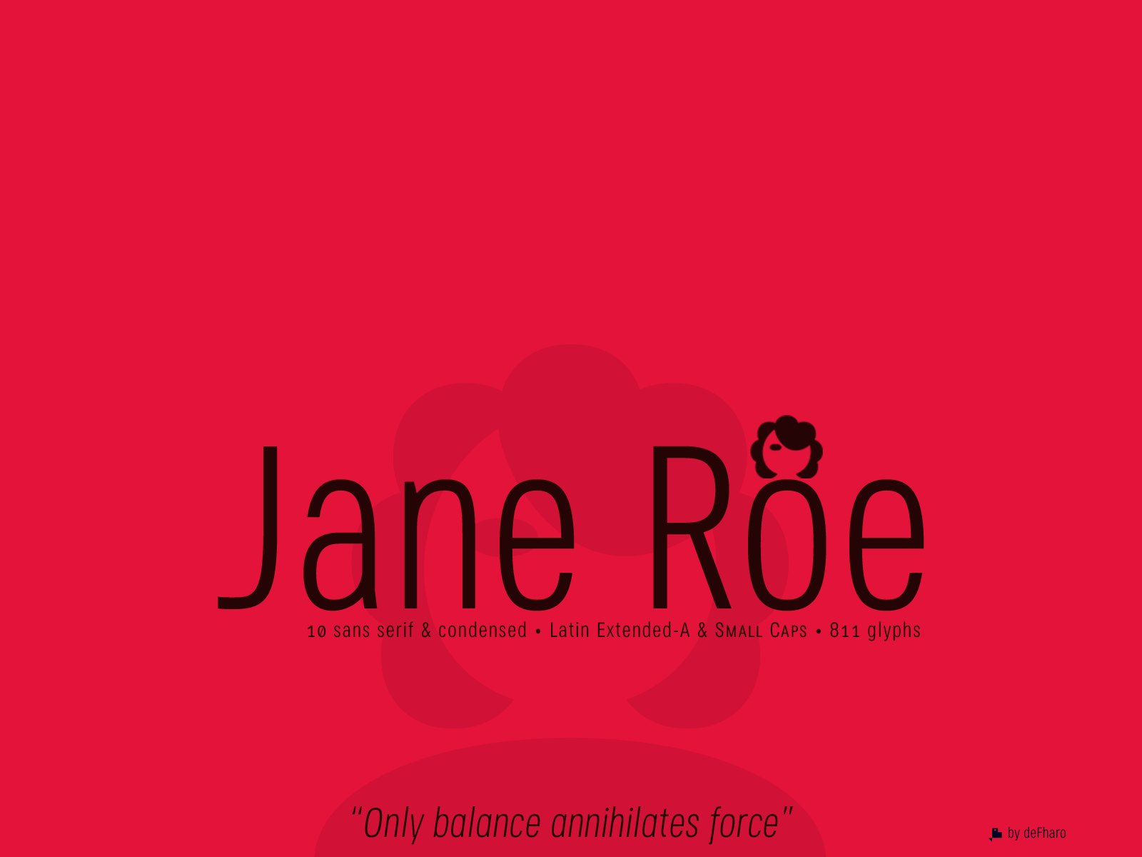 Jane Roe, sans serif & condensed typefaces by deFharo on Dribbble