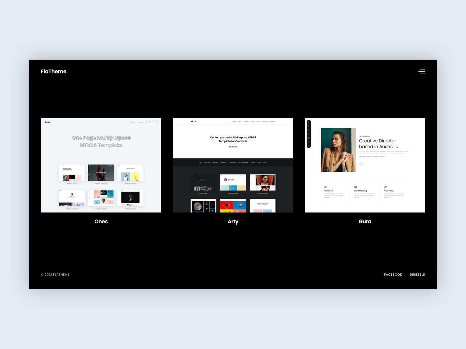 Fullscreen Slider Theme by flatheme on Dribbble