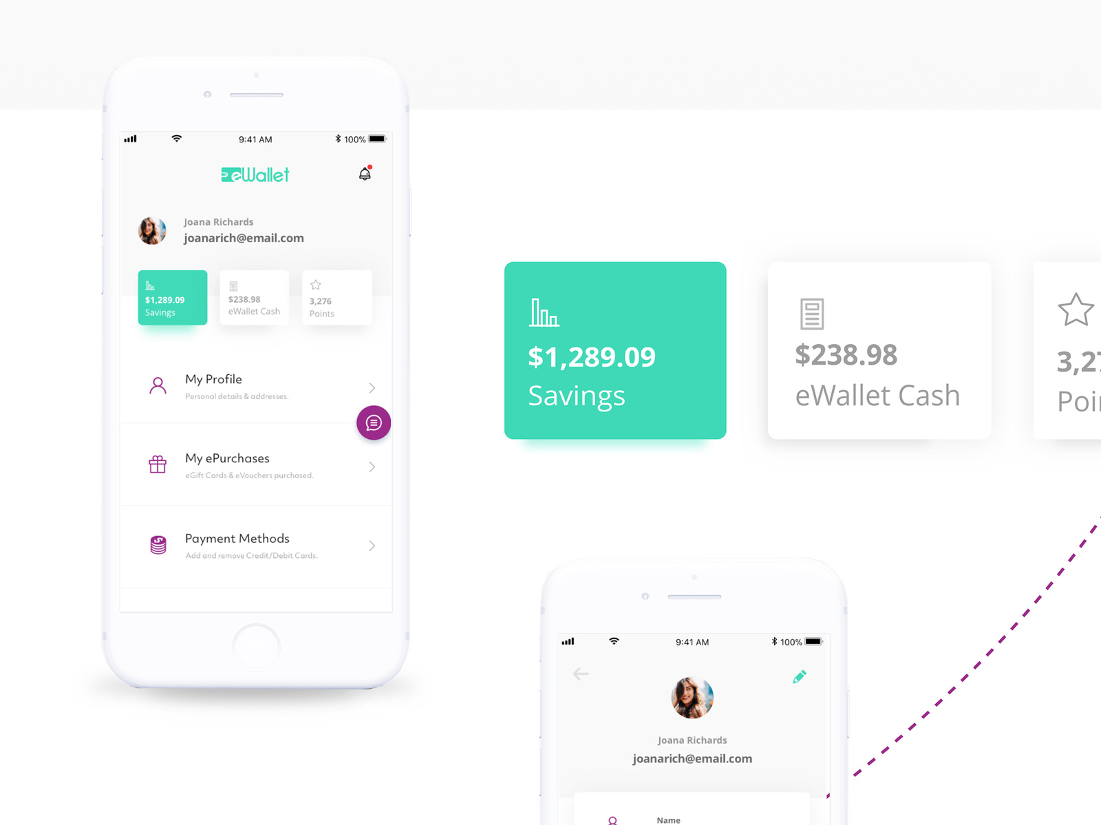 eWallet Project by Jo Sofie on Dribbble
