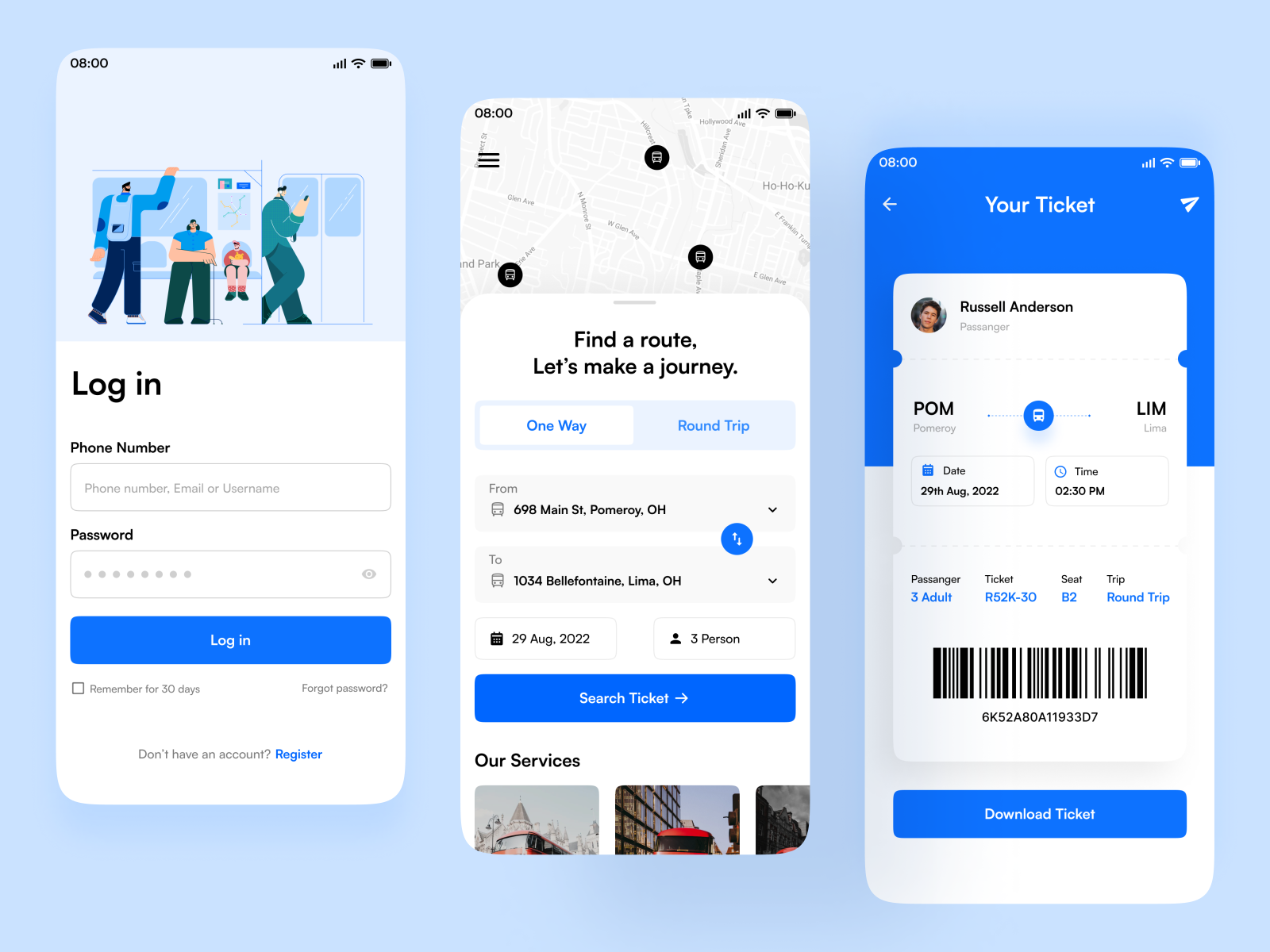 Ticket Booking Process by Redowan⚡️ on Dribbble