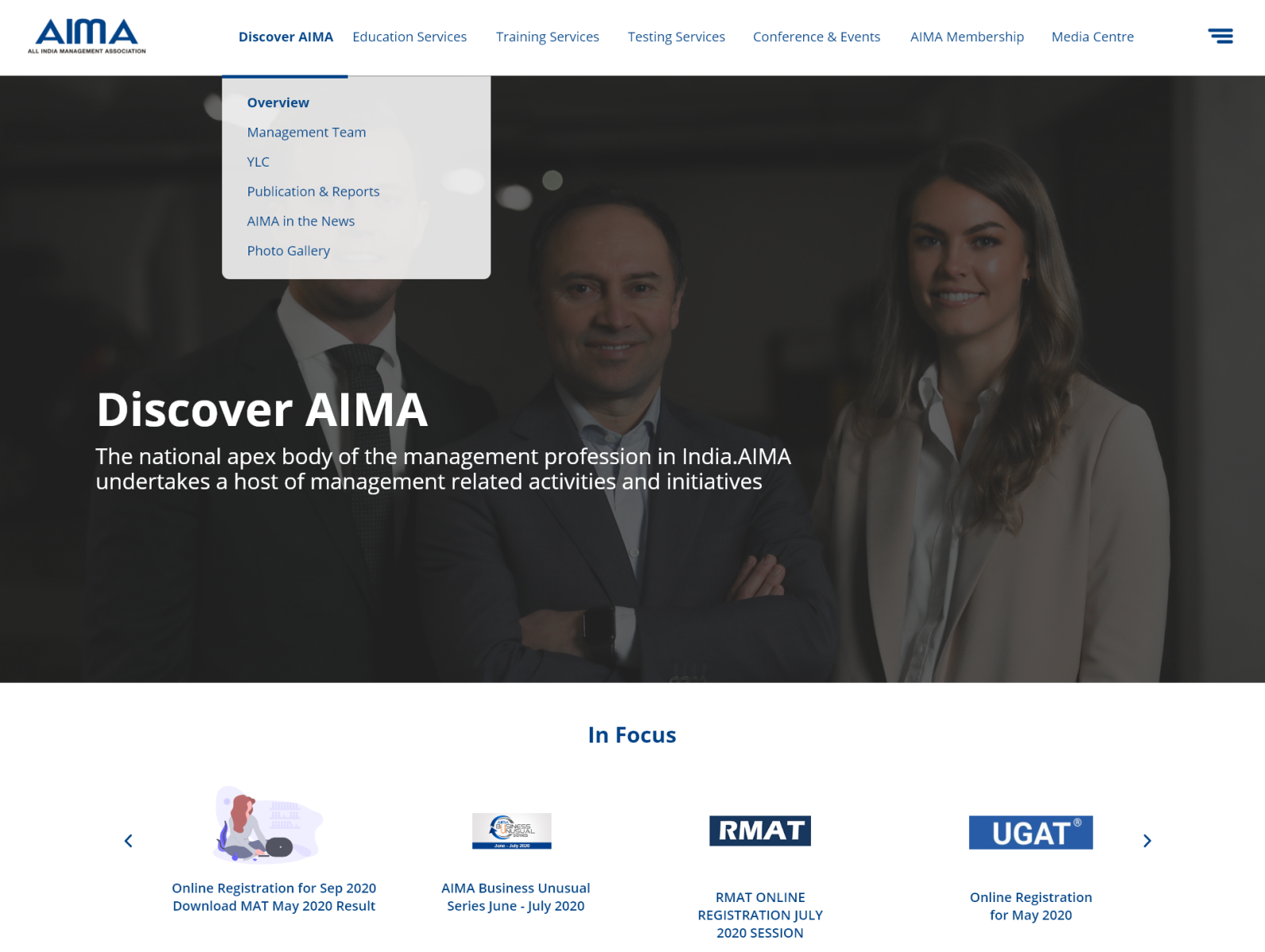 AIMA home page Ui design by Akash Srivastava on Dribbble