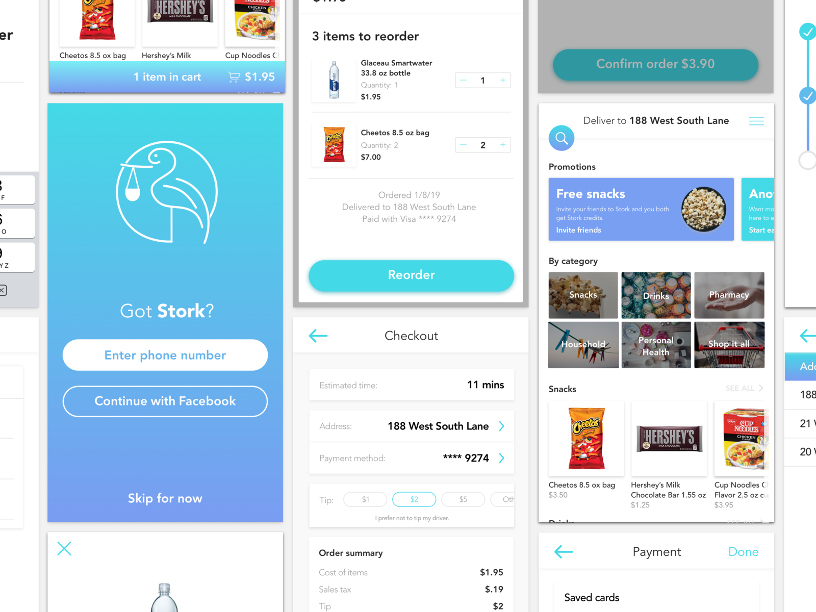 Stork App by Rachel Grau on Dribbble