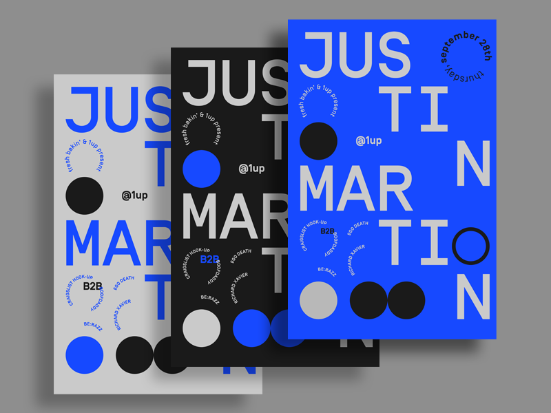 Justin Martin Poster Design by Casey Kennedy on Dribbble
