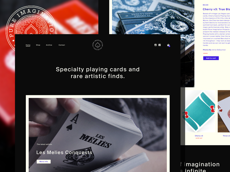 Pure Imagination Projects eCommerce Site Design by Casey Kennedy on ...