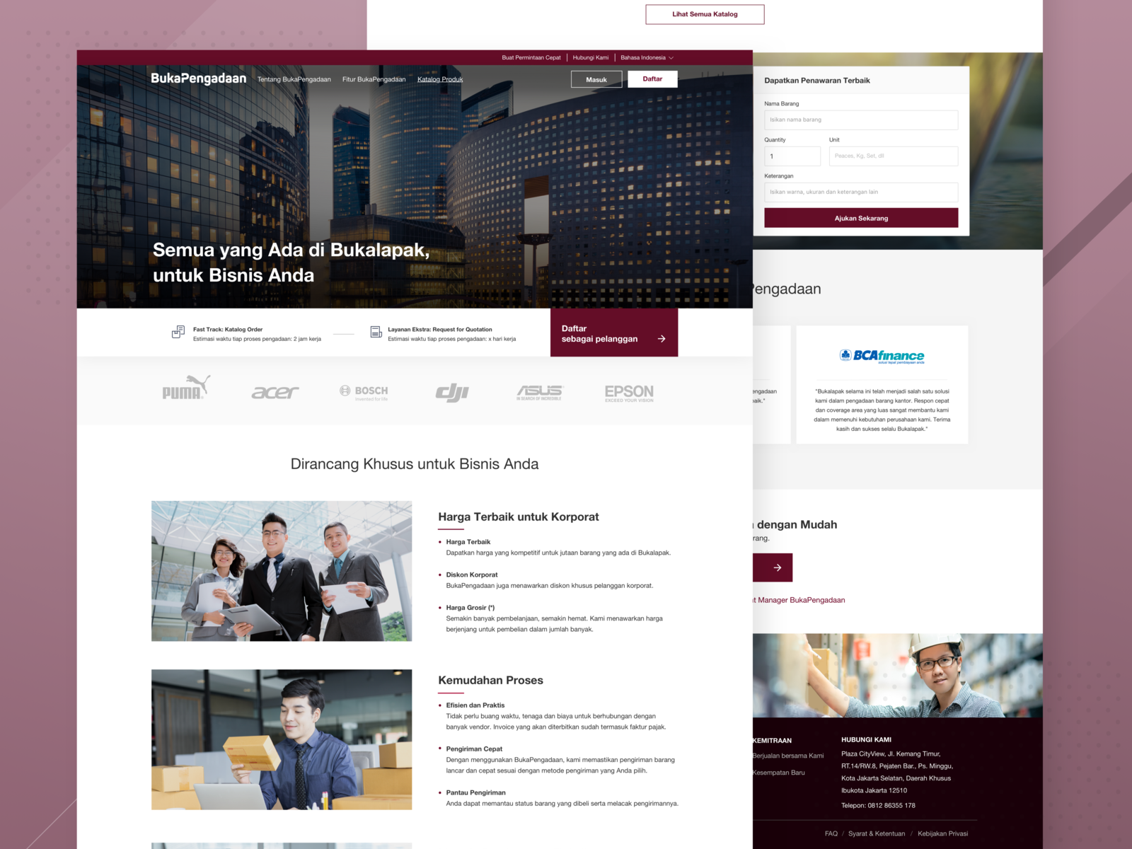 BukaPengadaan Revamp Desktop by Muhammad Ardi Deswanto on Dribbble