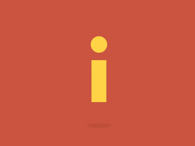 Animated "i" by Brent Clouse on Dribbble