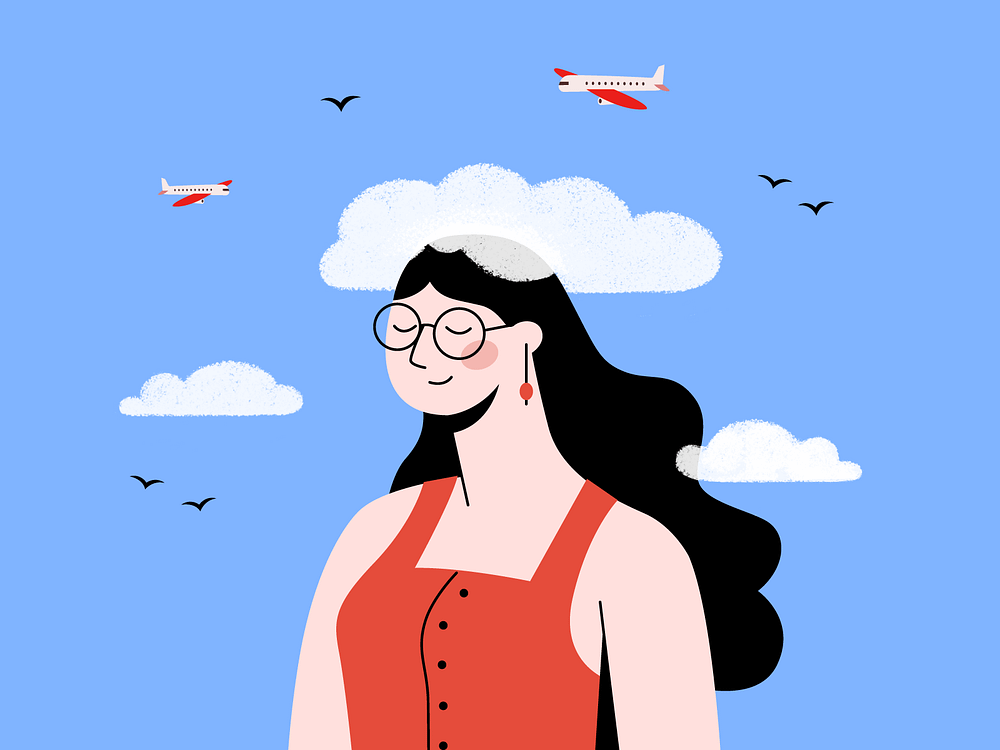 Visual Metaphors Illustration by Gyöngyi Balogh for Creatopy on Dribbble