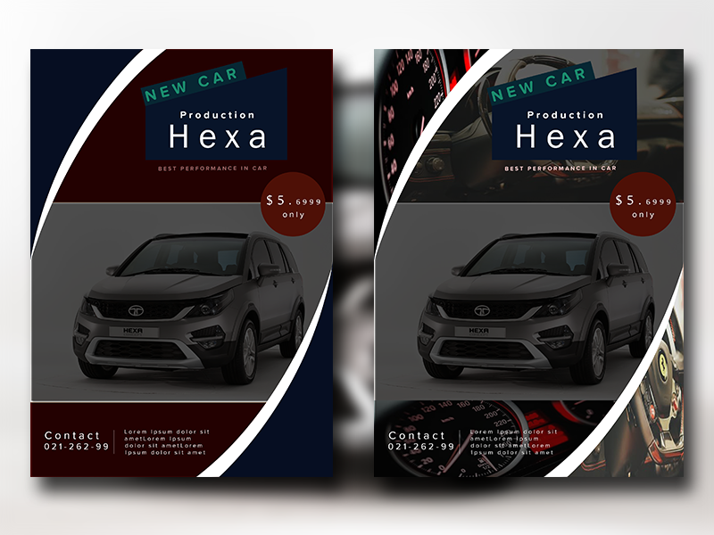 poster design New Car by Azriel M Fauzi on Dribbble