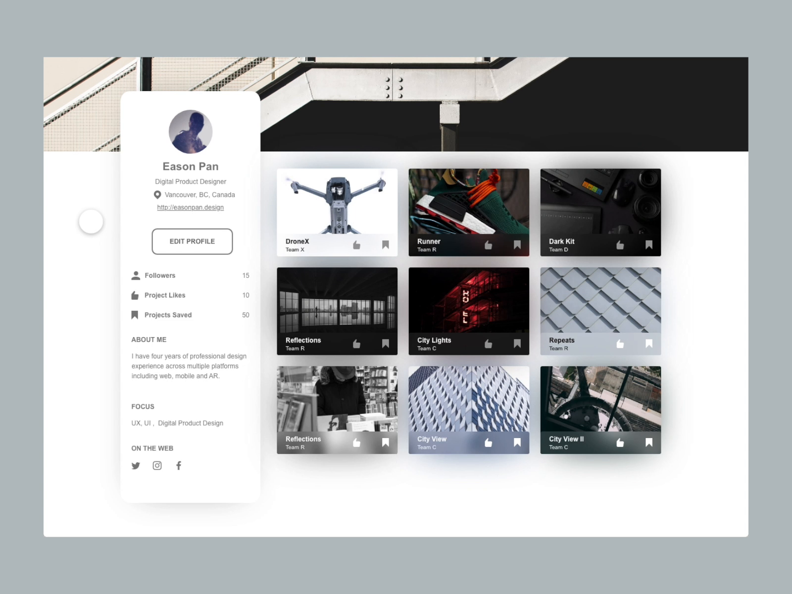 Re-arrange Interaction - Web by Eason Pan on Dribbble