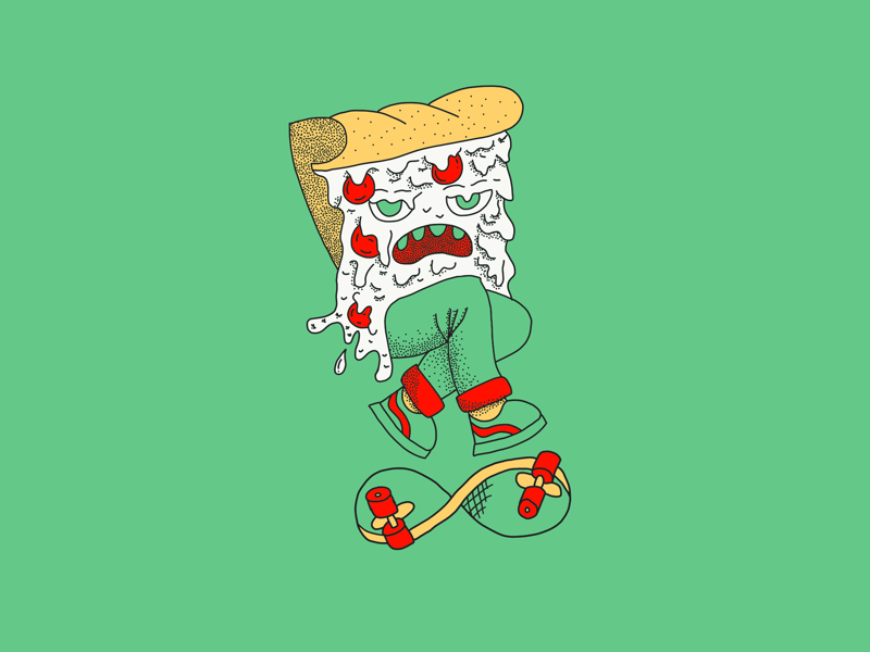 Pizza my dude 🍕 by Torin Coffee on Dribbble