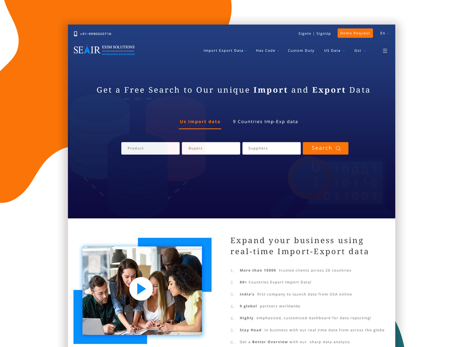 Seair Import Export Database Ui by Anees Saifi on Dribbble