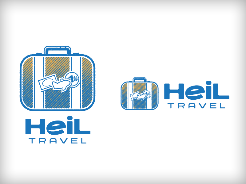 Heil Travel Logo by Jason McArtor for Farmboy on Dribbble