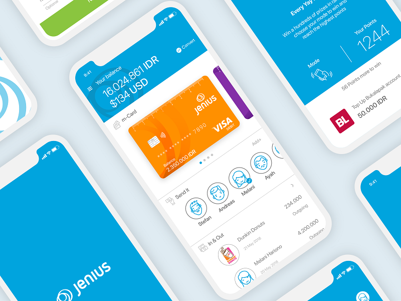 UI Jenius Mobile Bank by Roa Nuha Kalijaga on Dribbble